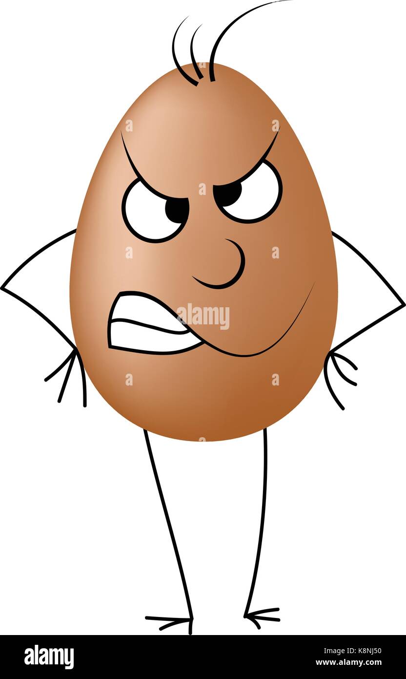 Angry Easter egg vector symbol , icon design. Spring illustration ...