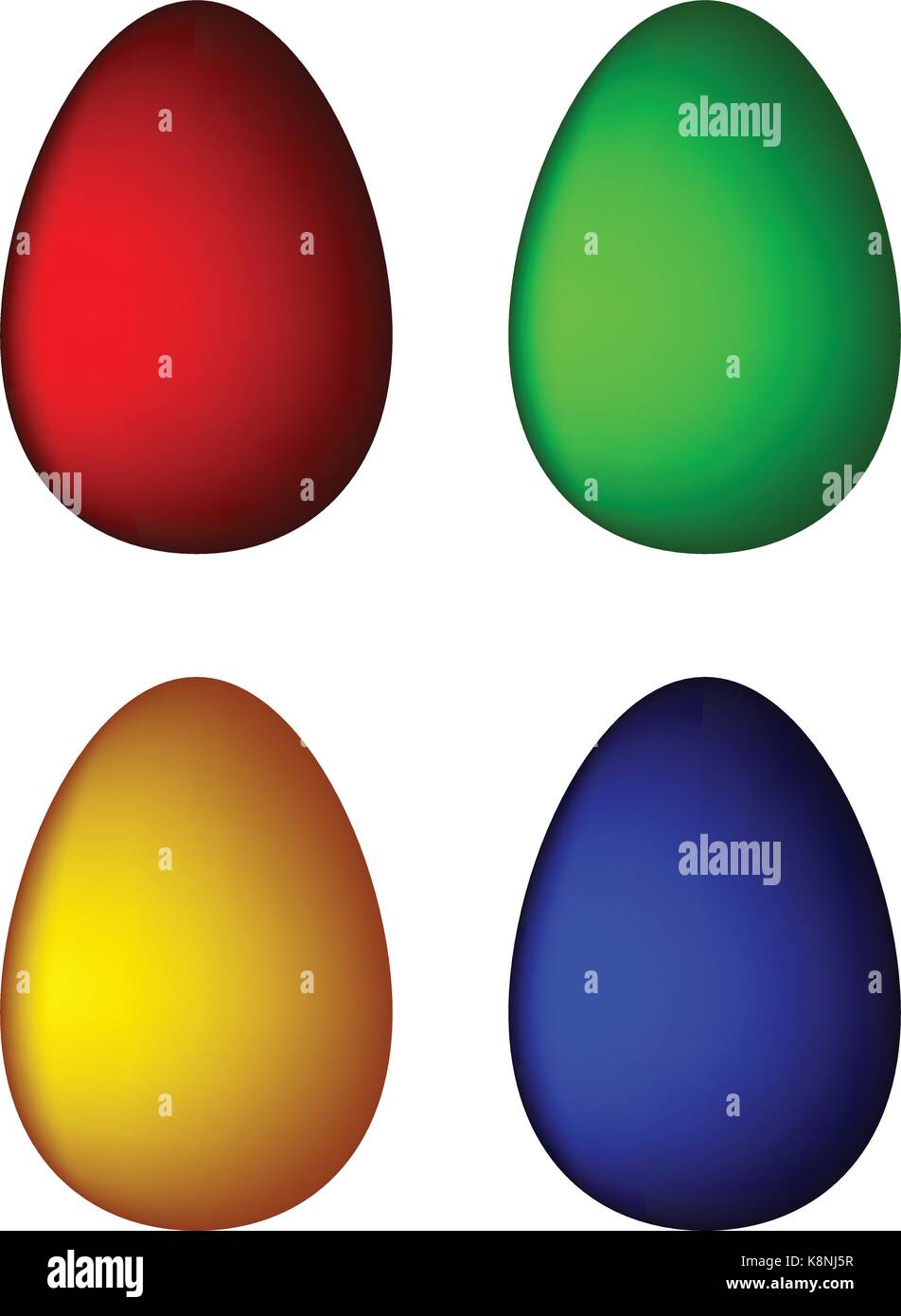 Easter egg set vector symbol , icon design. Spring illustration ...