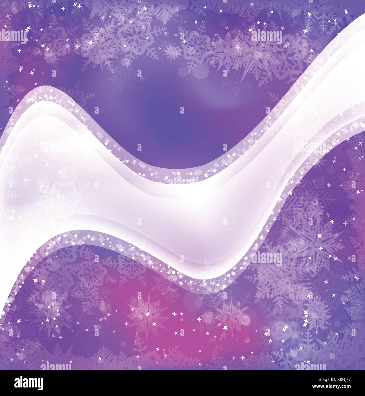 Christmas vector snowflake background for card. Snowfall illustration ...