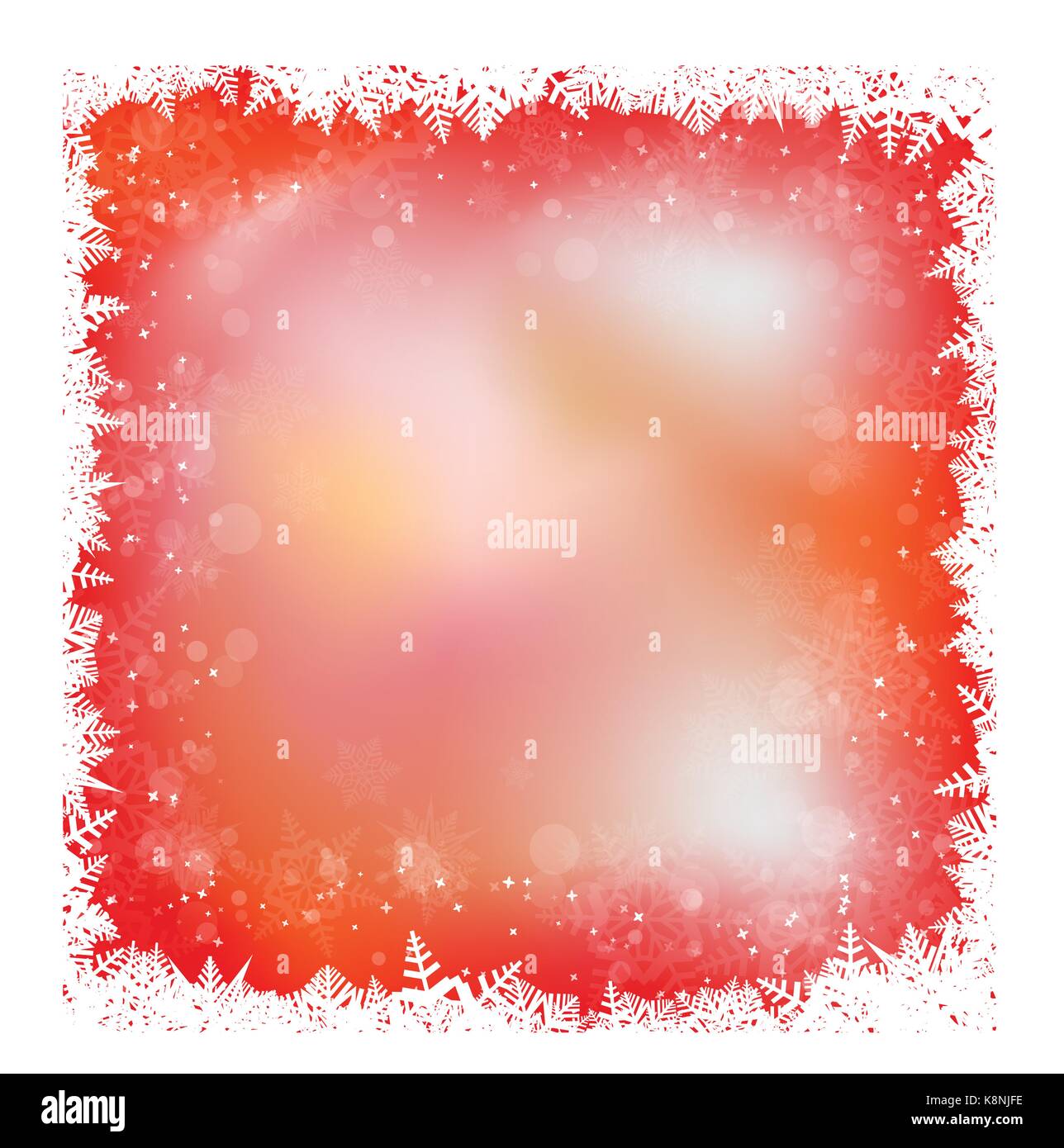 Christmas vector snowflake background for card. Snowfall illustration ...