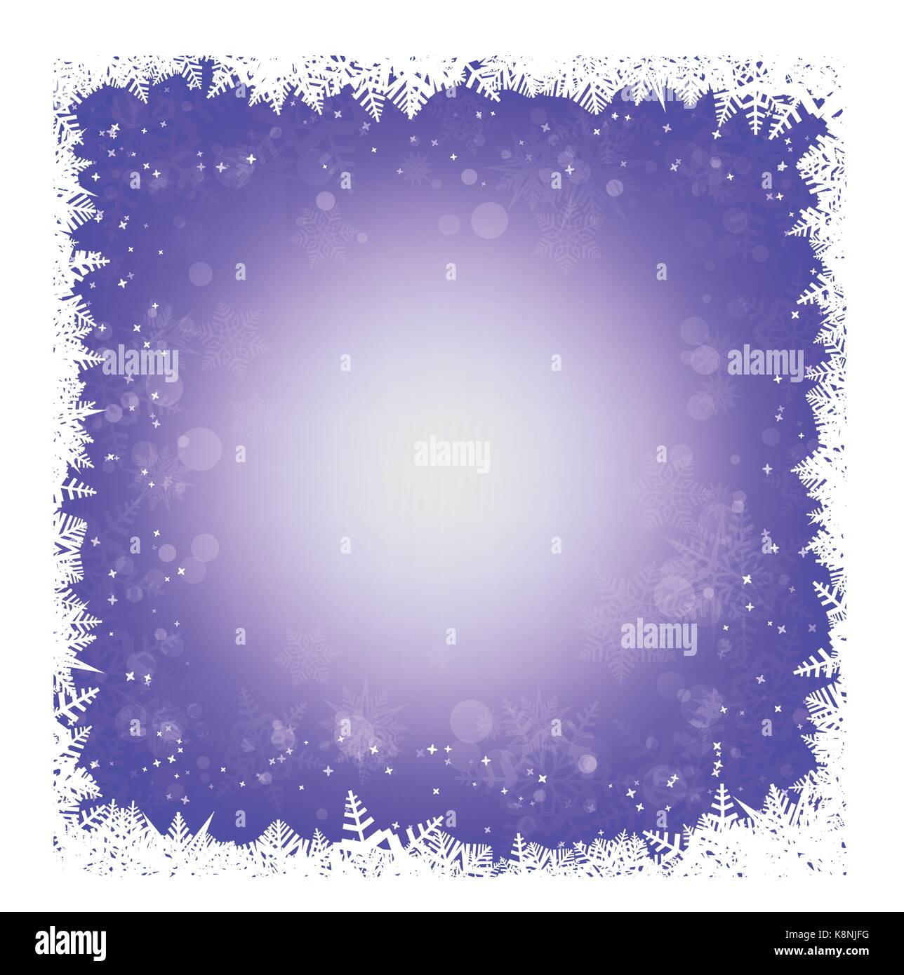 Purple Snowflake Background Stock Vector Images - Alamy