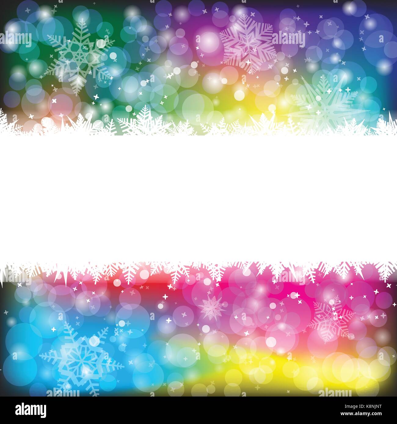 Christmas vector snowflake background for card. Snowfall illustration ...