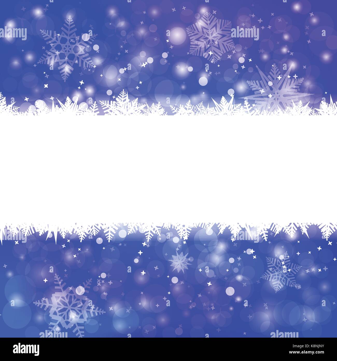 Christmas vector snowflake background for card. Snowfall illustration ...