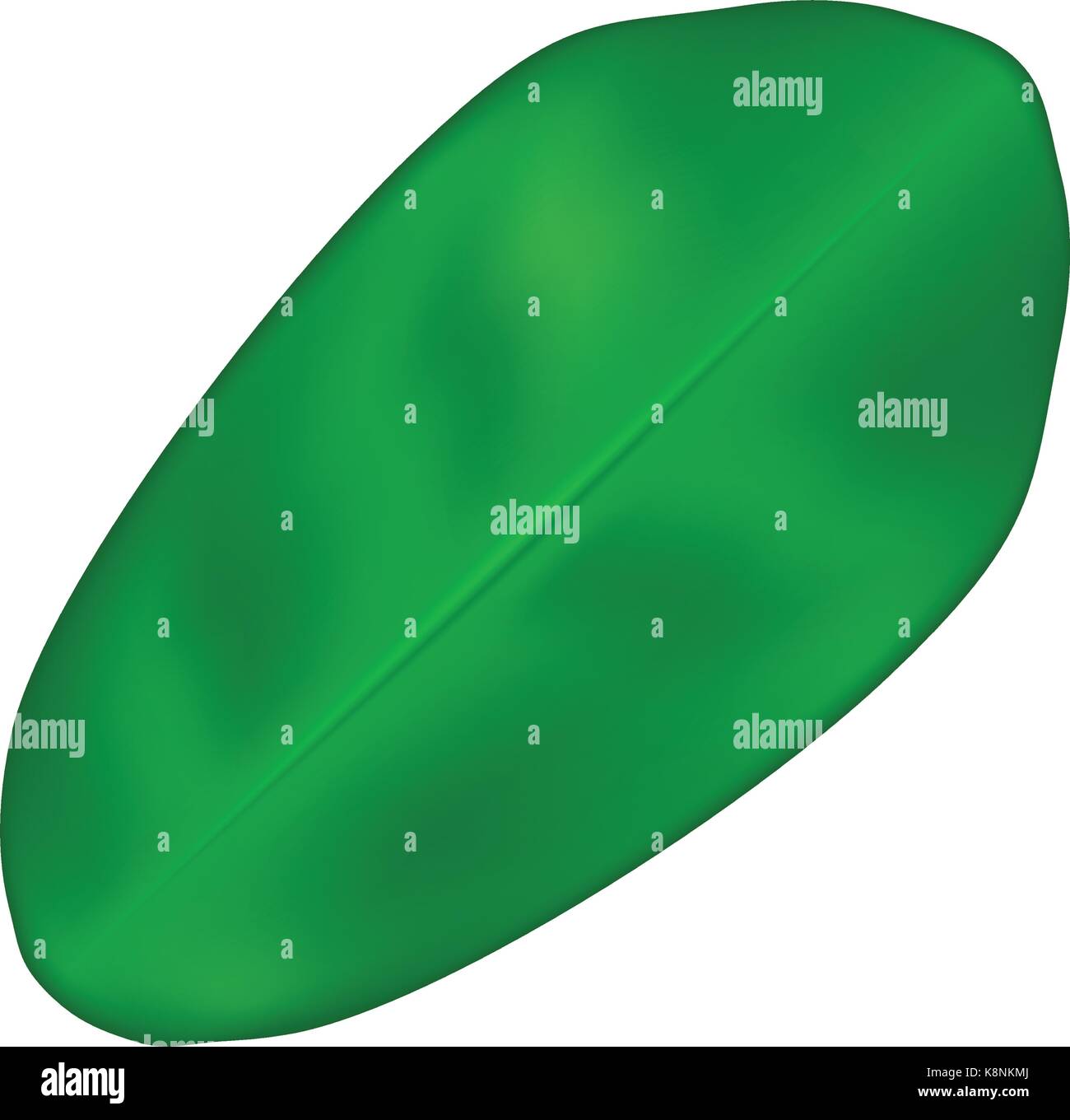 Leaf vector illustration icon, symbol, design. Cartoon green tree ...