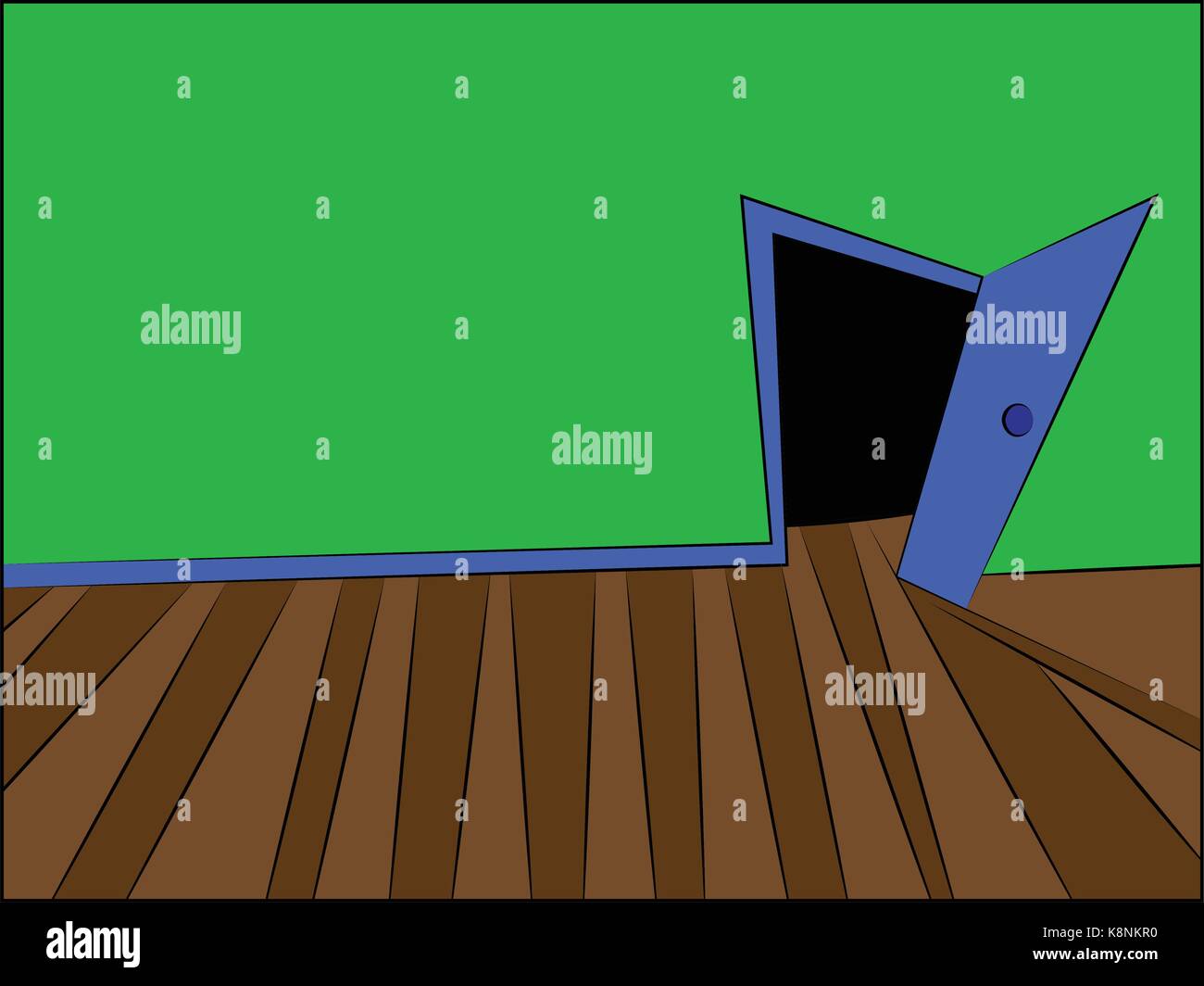 The open door cartoon hi-res stock photography and images - Alamy