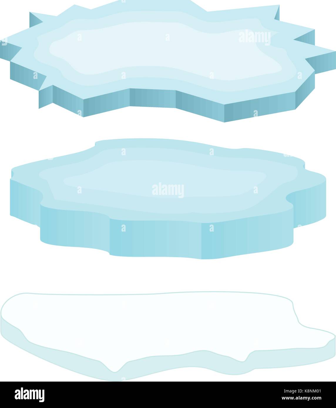 Ice floe icon set, symbol, design. Winter vector illustration isolated ...