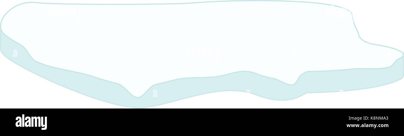 Ice floe icon, symbol, design. Winter vector illustration isolated on ...