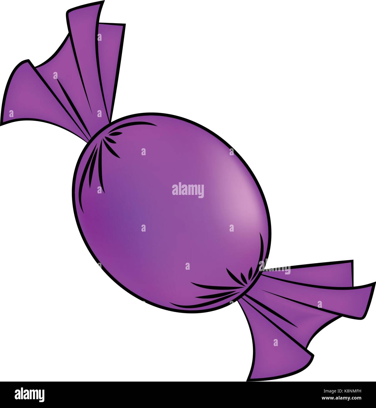 Delicious purple candy Stock Vector Images - Alamy