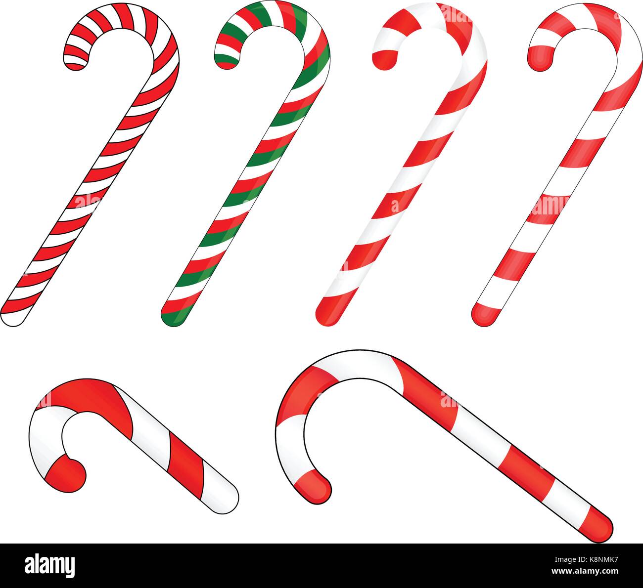 Candy cane striped in Cut Out Stock Images & Pictures - Alamy