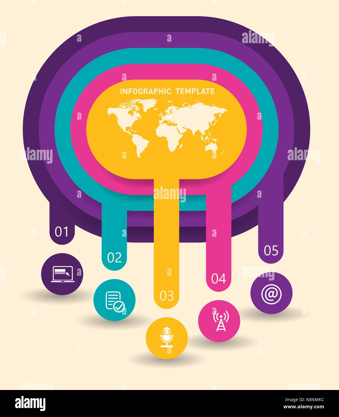 Business process abstract infographics Stock Vector Images - Alamy
