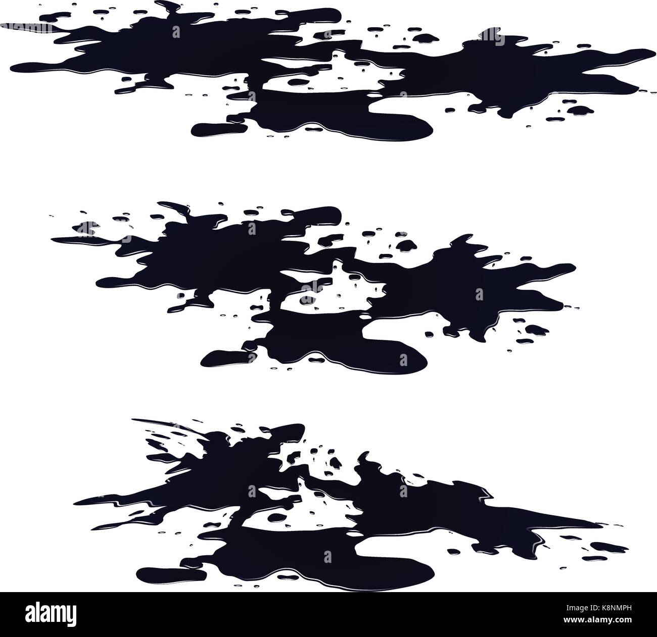 Oil slick puddle Stock Vector Images - Alamy