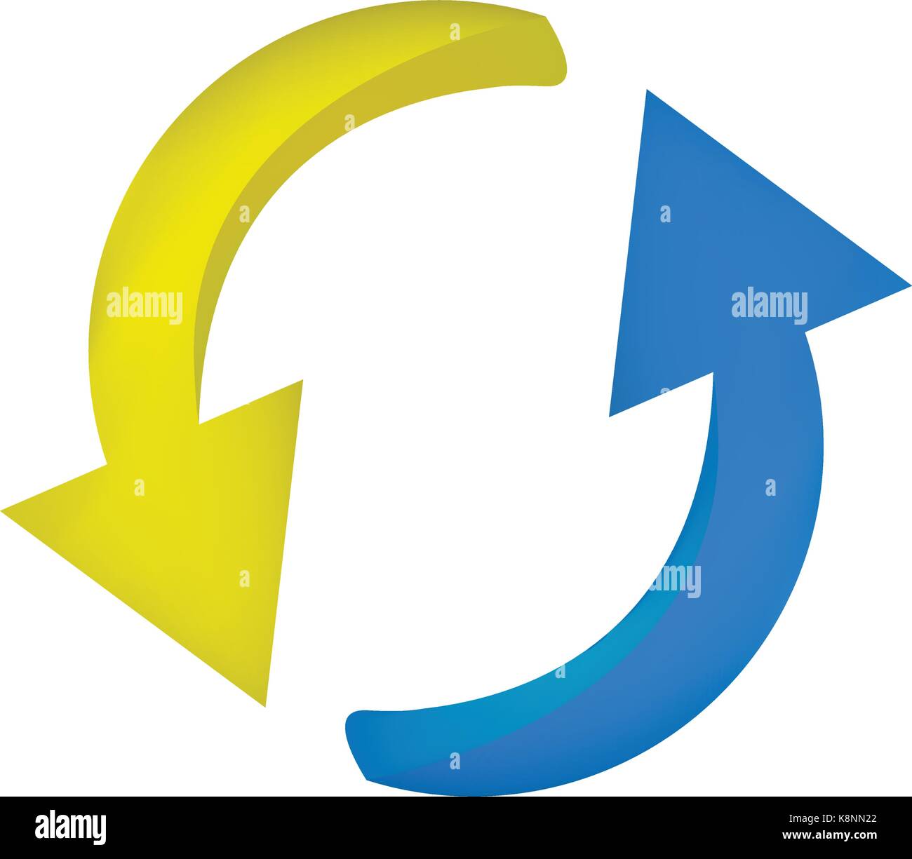 Cycle sign blue background Stock Vector Images - Alamy