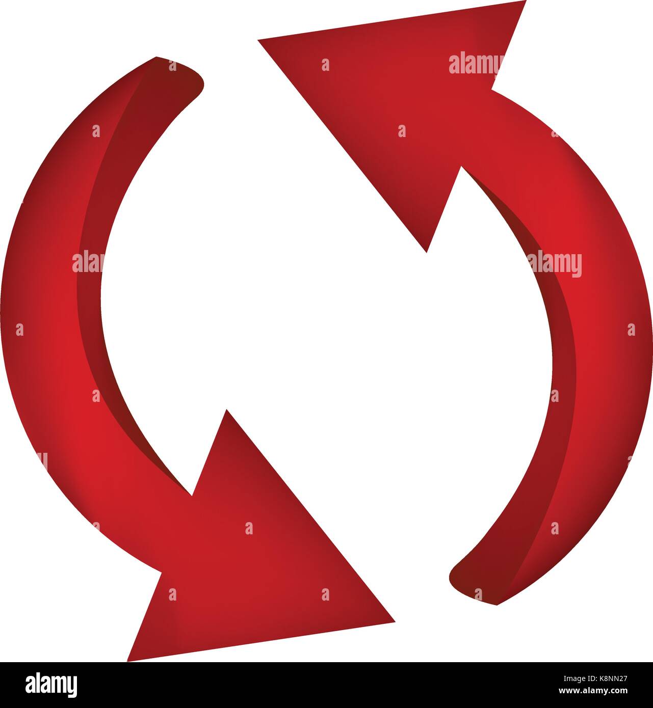 Arrow symbol, red icon clipart business concept. Vector illustration ...