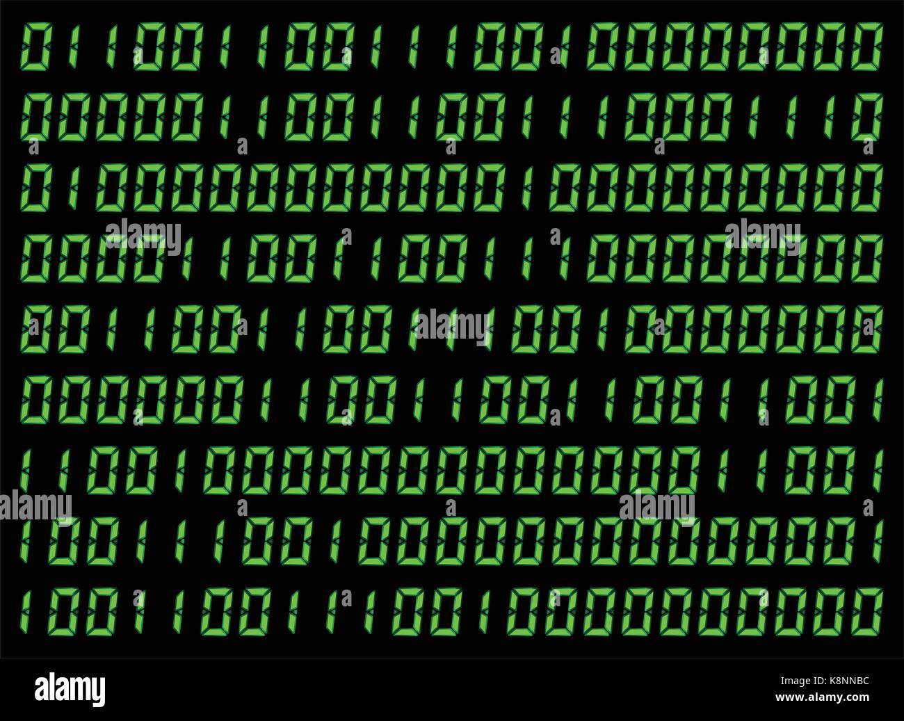 0,1 digits vector wallpaper. Green Binary code on black background ... 0,1 digits vector wallpaper. Green Binary code on black background ...