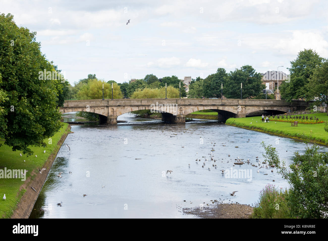Bridge over the River Esk Musselburgh Stock Photo - Alamy