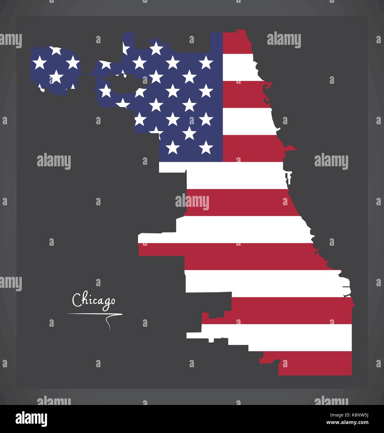 Chicago region Stock Vector Images - Alamy