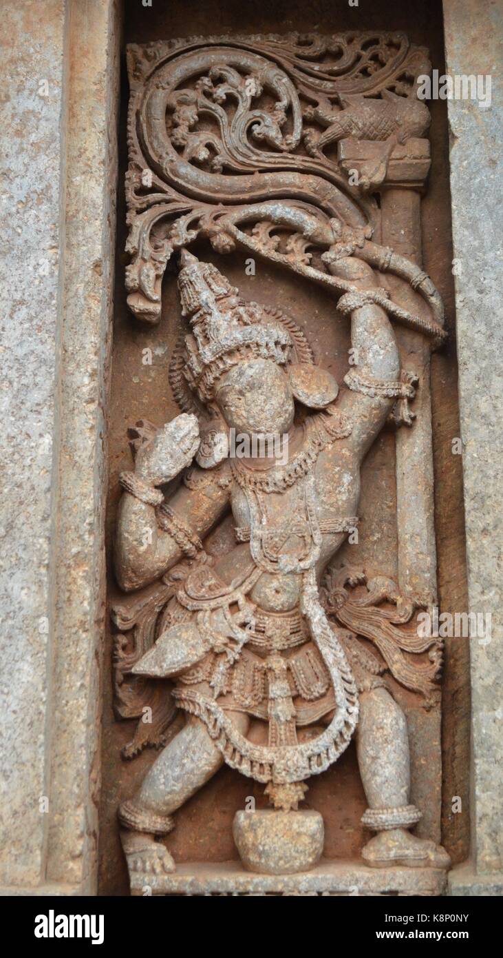 Veera Narayana Temple, Belavadi Stock Photo - Alamy