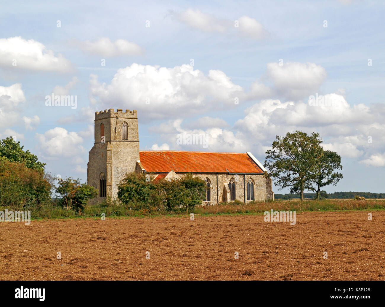 A view of the redundant church of St Peter at Corpusty, Norfolk ...