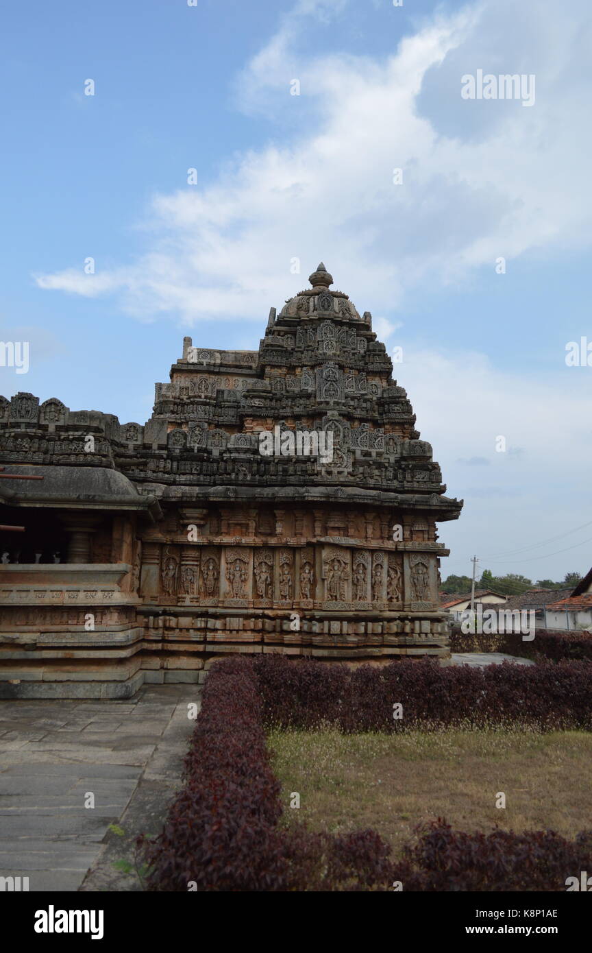 Veera Narayana Temple, Belavadi Stock Photo - Alamy