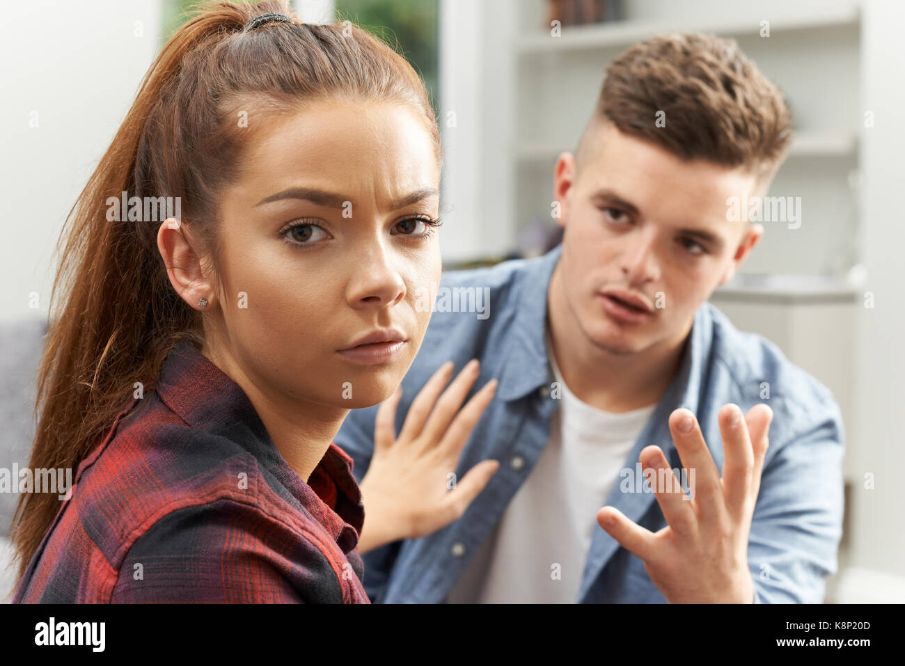 Teen angry bed hi-res stock photography and images - Alamy