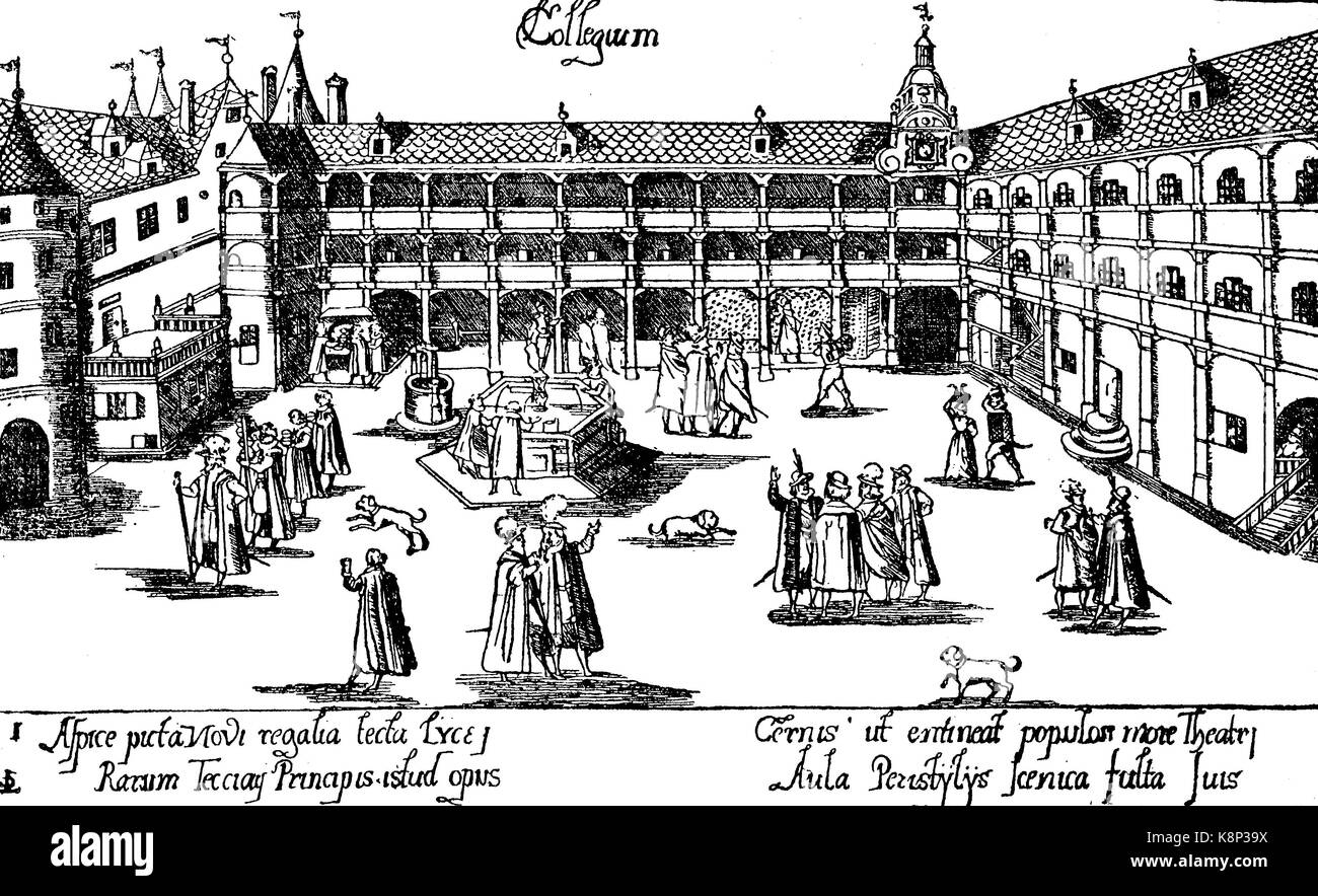 court of the Collegium ilustre, Innenhof des Collegium illustre zu ...