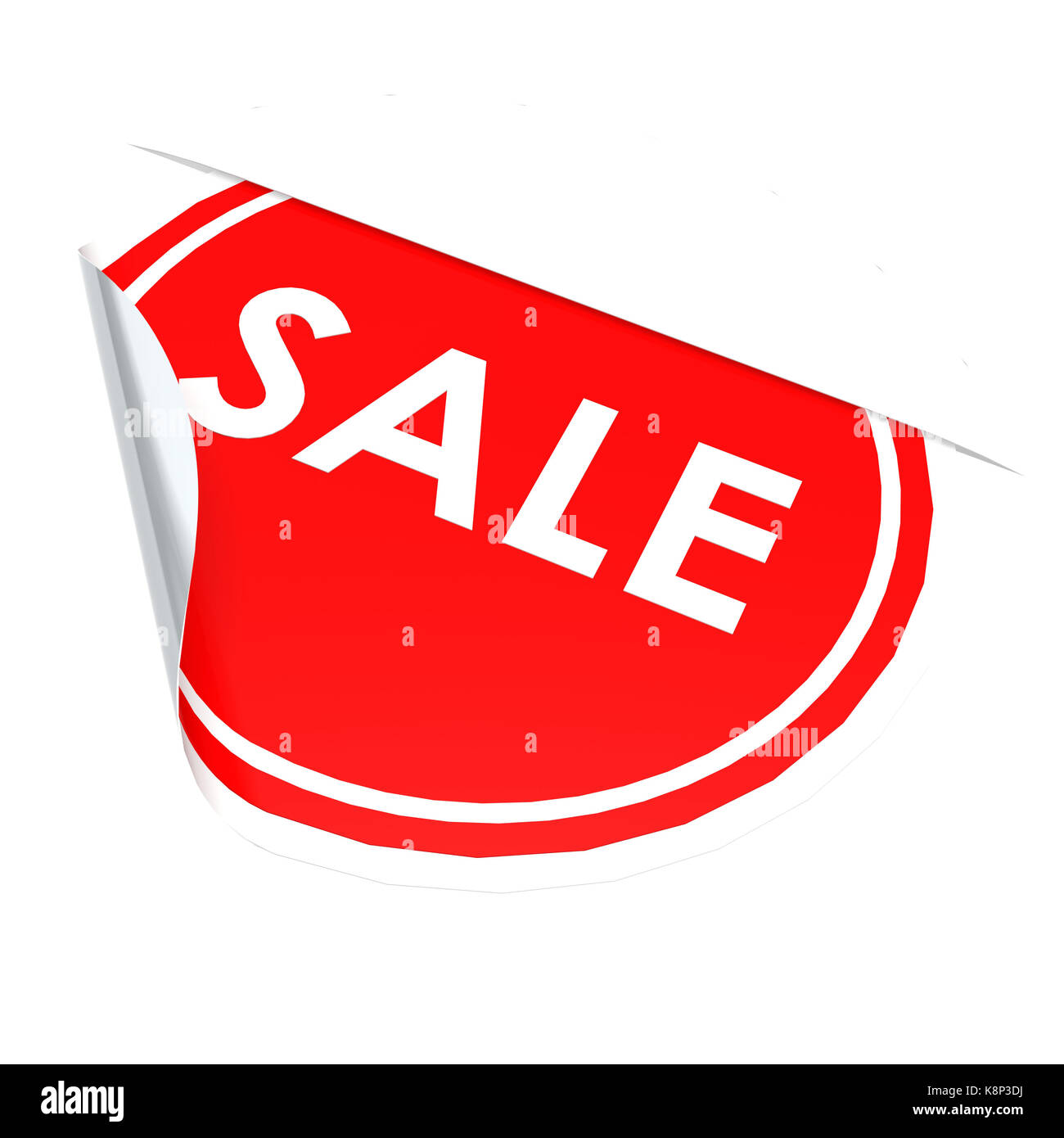 Red circle label sale Stock Photo - Alamy