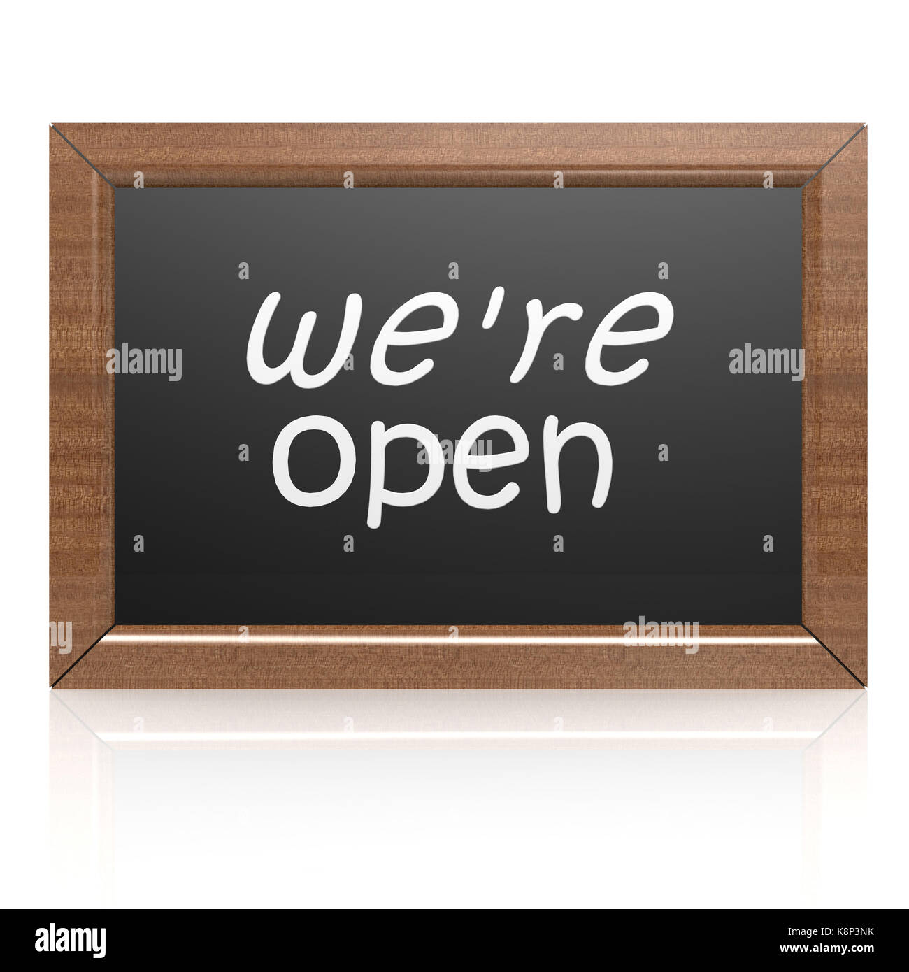 Open word on wooden Cut Out Stock Images & Pictures - Alamy