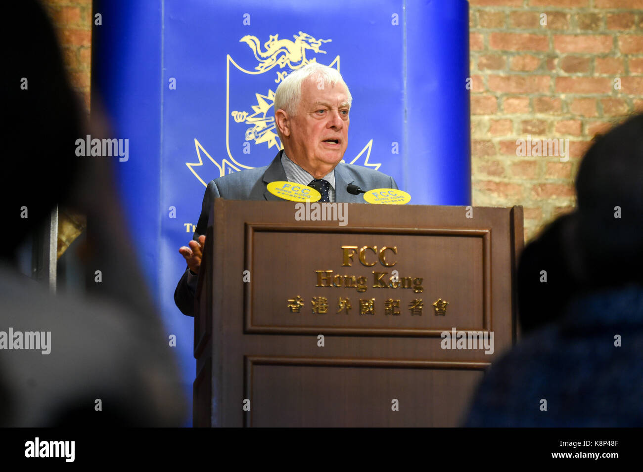 HONG KONG SAR,CHINA.19th September 2017. The Rt. Hon. Lord Patten of ...