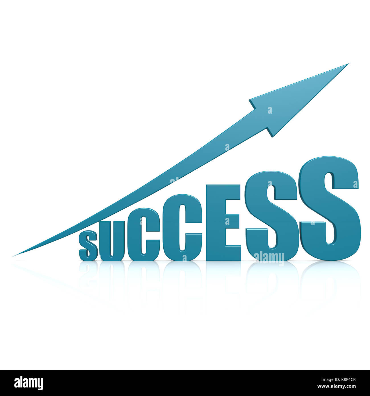Success blue arrow Stock Photo - Alamy