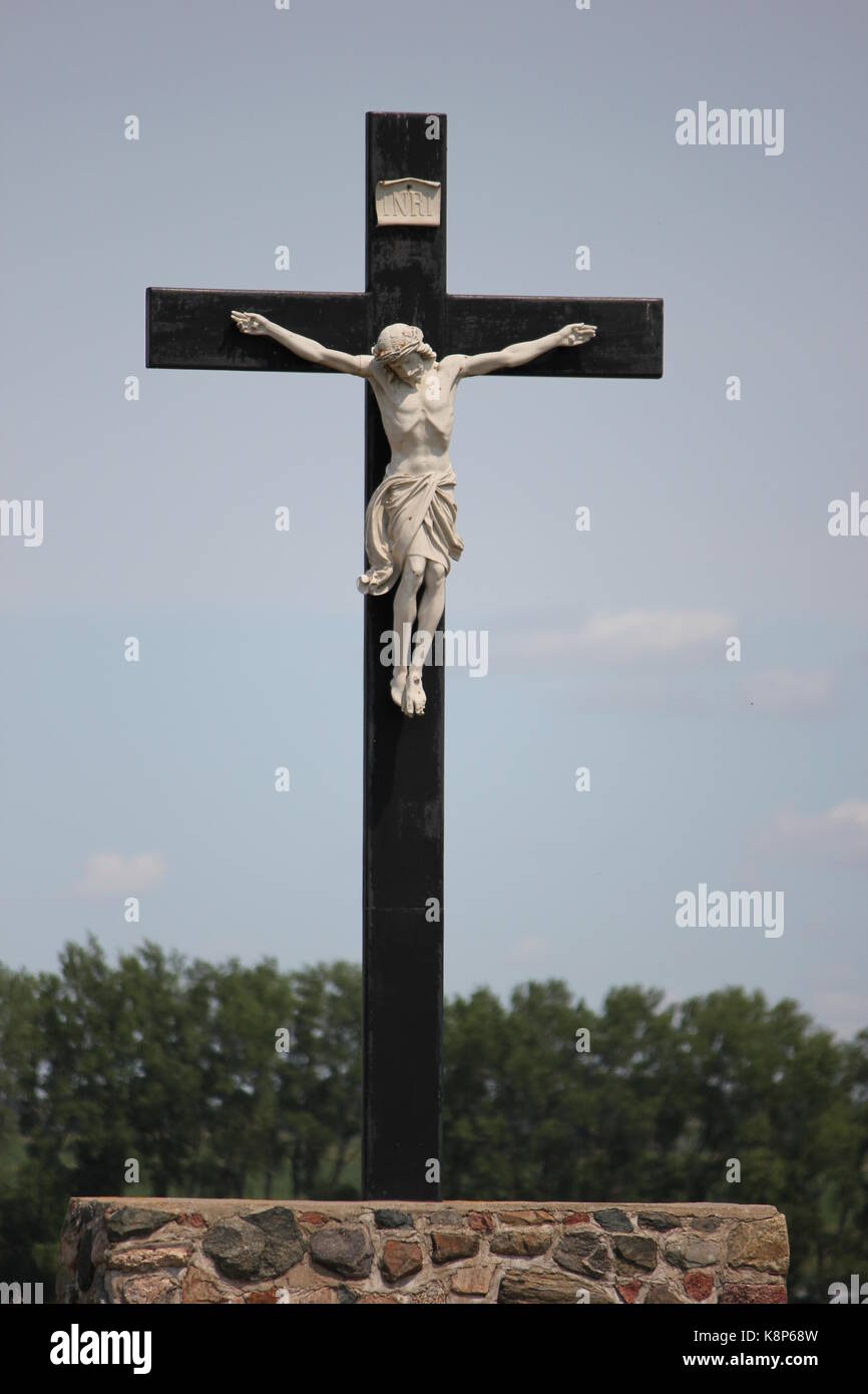 Cross in the Country Stock Photo - Alamy