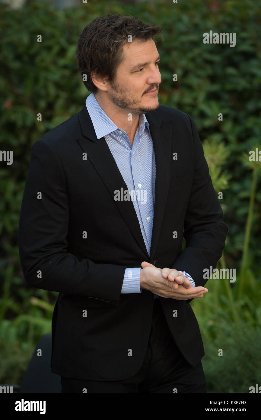 Madrid, Spain. 20th Sep, 2017. Actor Pedro Pascal during photocall of ...