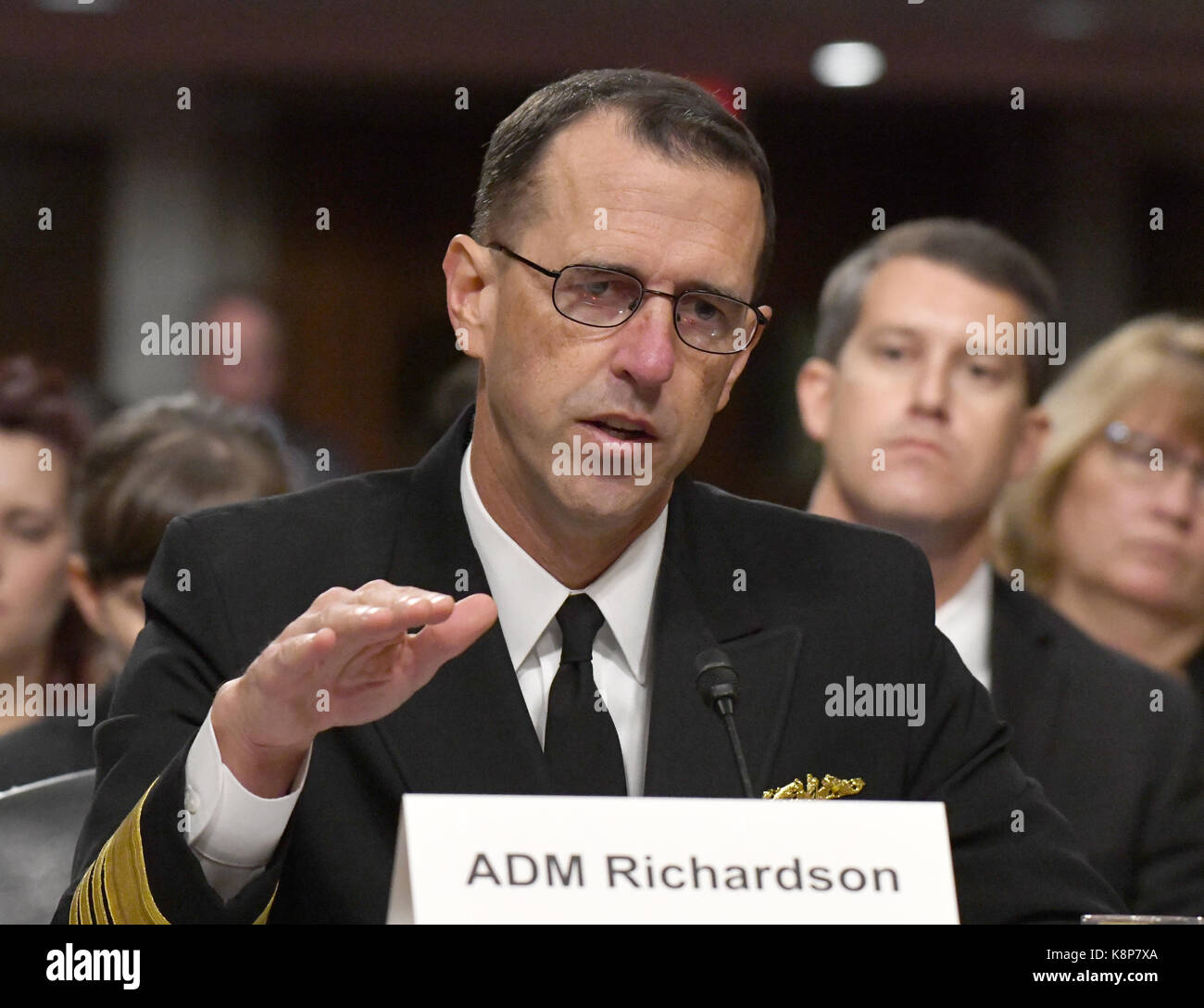 Admiral John M. Richardson, USN, Chief Of Naval Operations, testifies ...