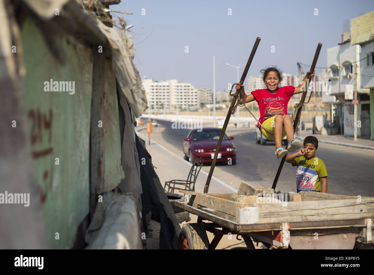 Gaza City, The Gaza Strip, Palestine. 19th Sep, 2017. Palestinian ...