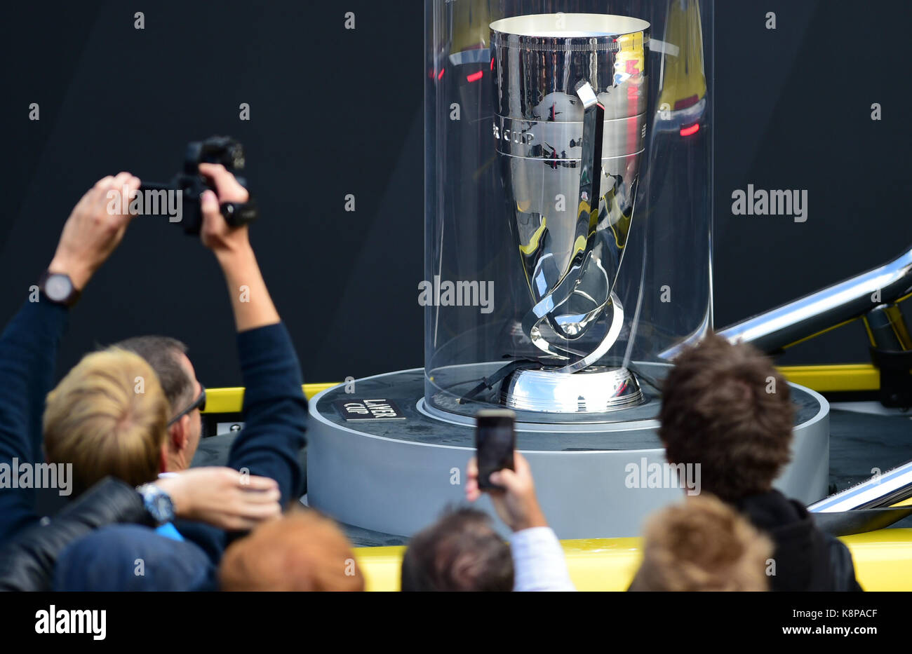 Prague, Czech Republic. 20th Sep, 2017. Trophy for the winner was ...