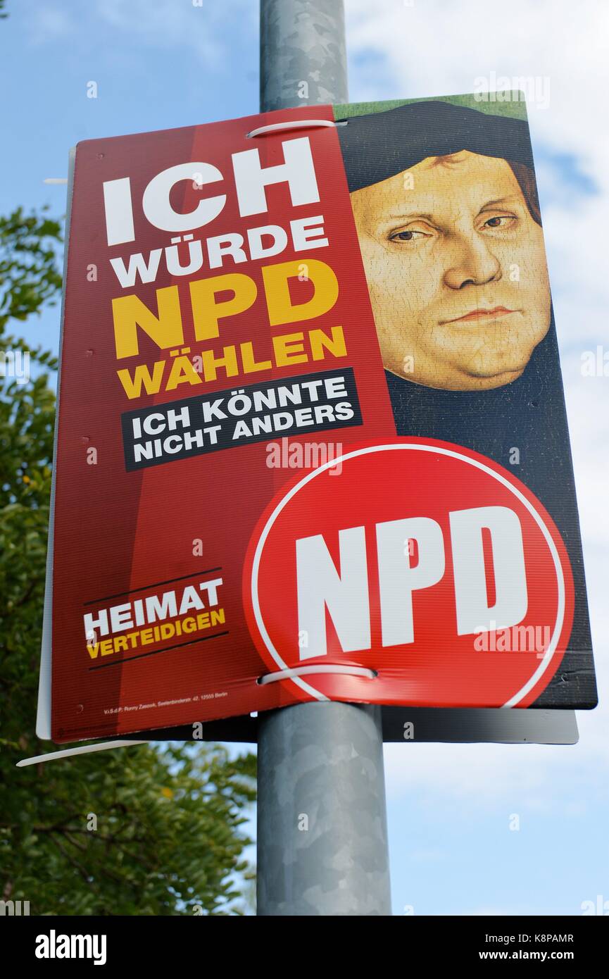 Election poster for the elections to the german Bundestag, Germany ...