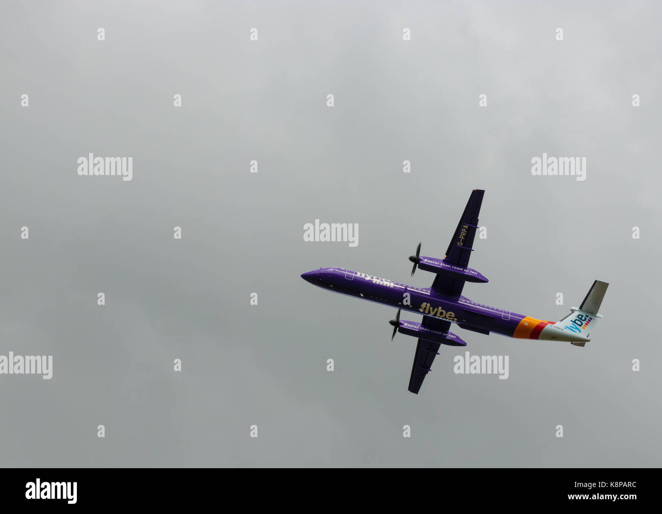 Bombardier DHC-8-402, registration G-PRPA, operated by flybe, taking ...