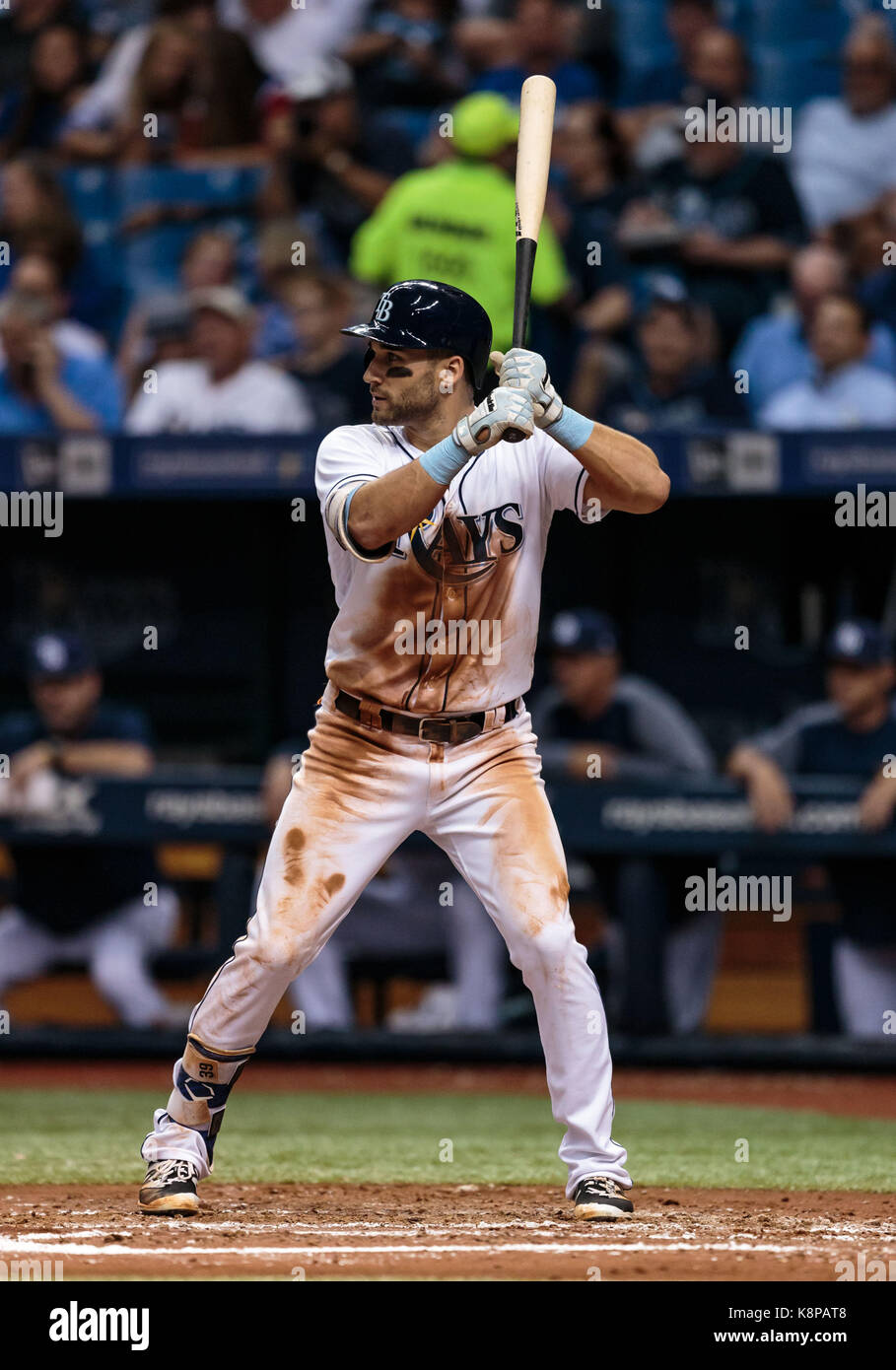 Tropicana Field. 19th Sep, 2017. Florida, USA- Tampa Bay Rays center ...