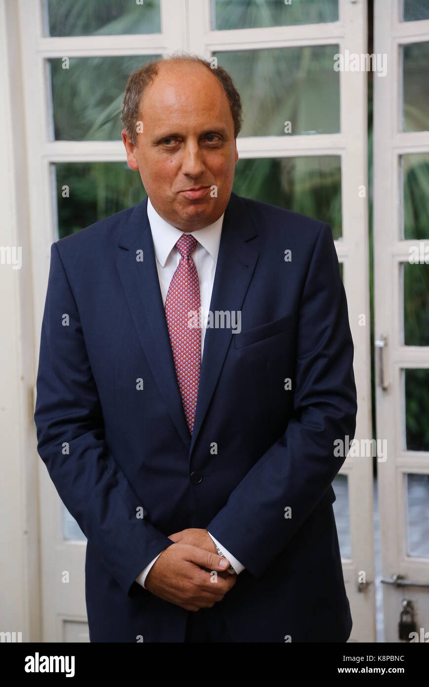 NEW DELHI, INDIA - SEPTEMBER 15: Gyula Petho, ambassador of Hungary to ...