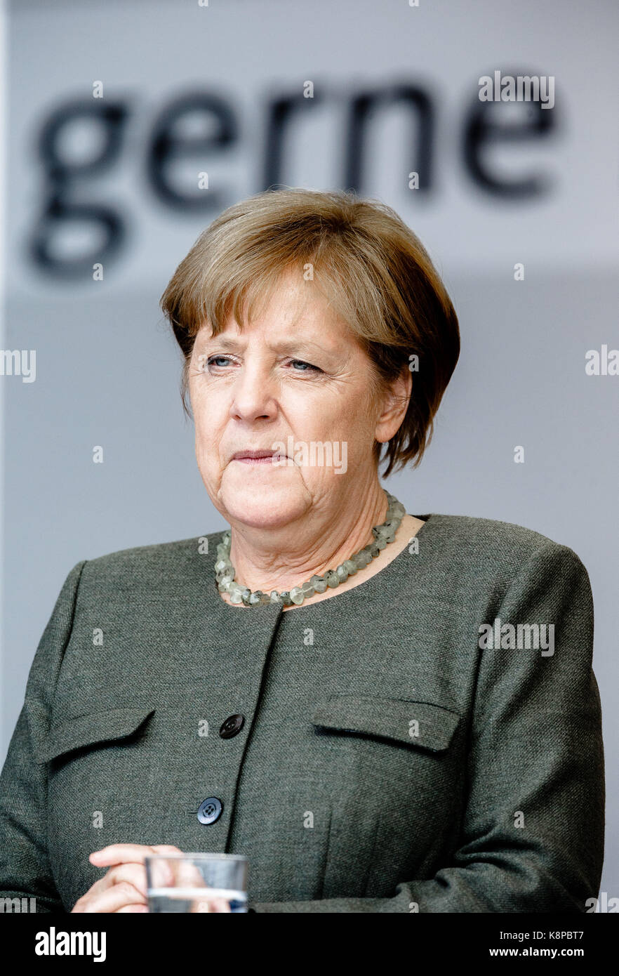 Kappeln, Germany. 20th Sep, 2017. German Chancellor Angela Merkel (CDU ...