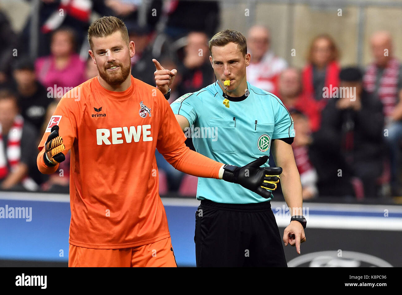 Cologne, Germany. 20th Sep, 2017. Cologne's goalkeeper Timo Horn and ...