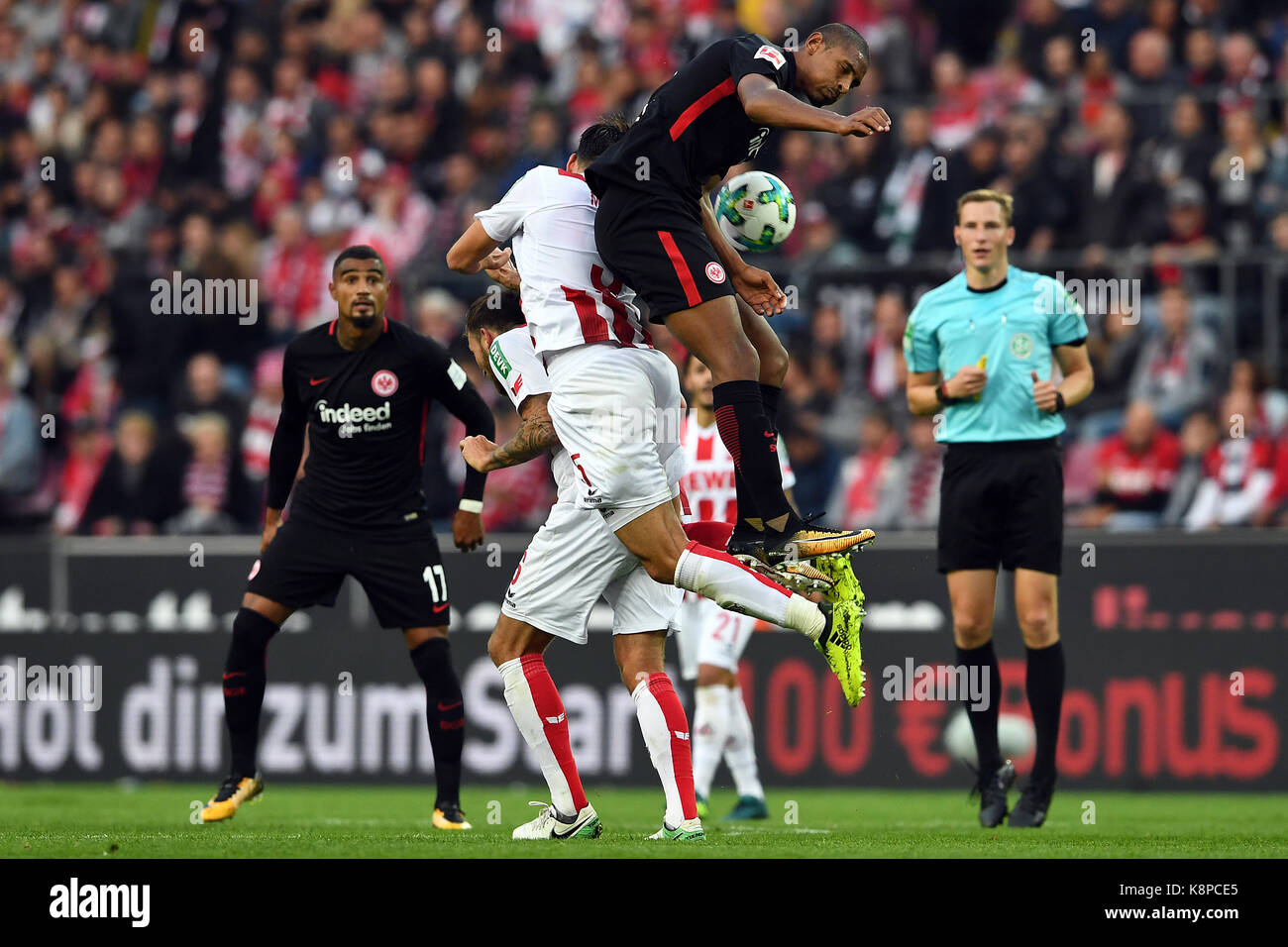 Cologne, Germany. 20th Sep, 2017. Cologne's Dominic Maroh (L) and ...