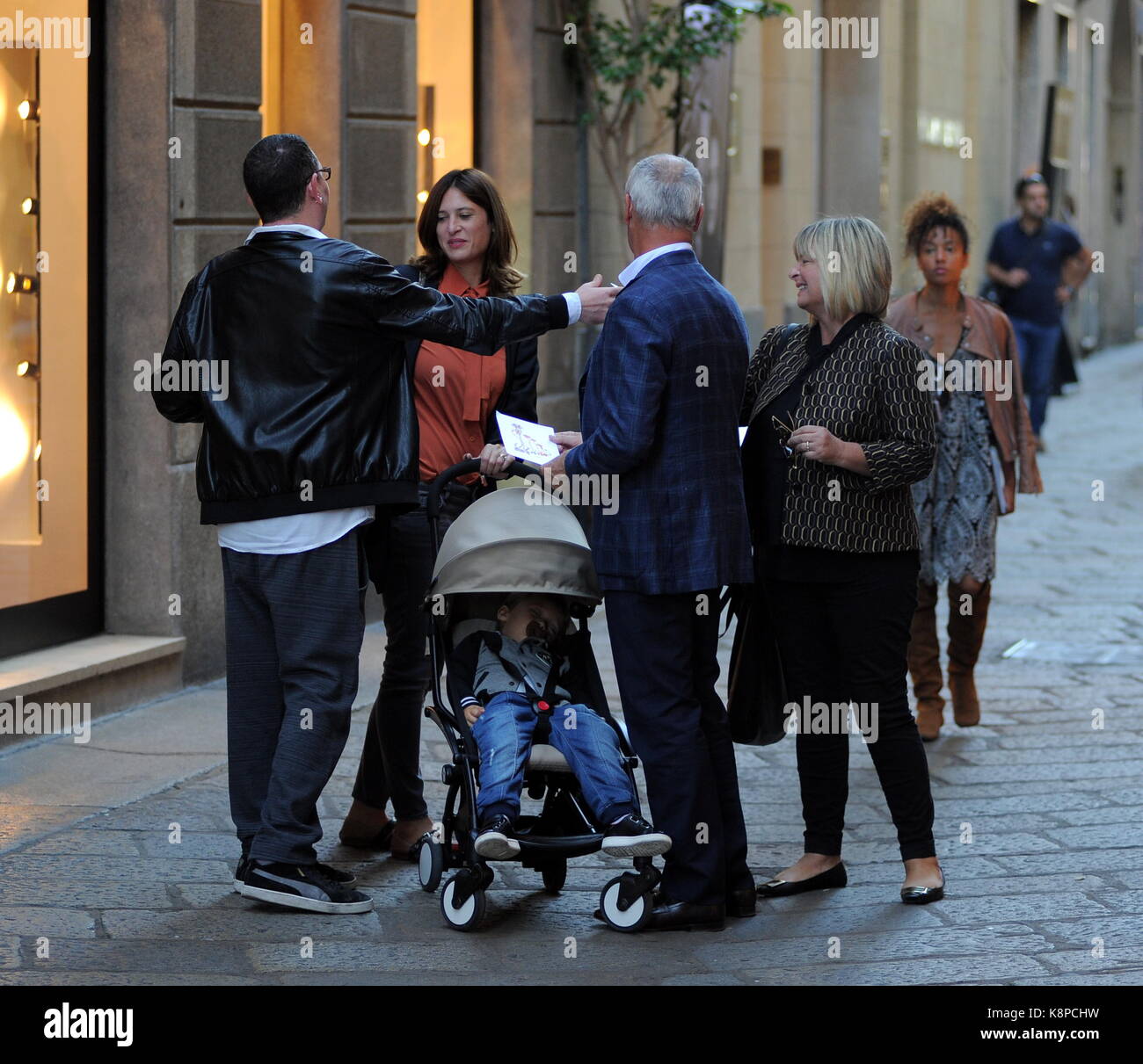 Milan, Claudio Ranieri and family in the center Claudio Ranieri, coach ...