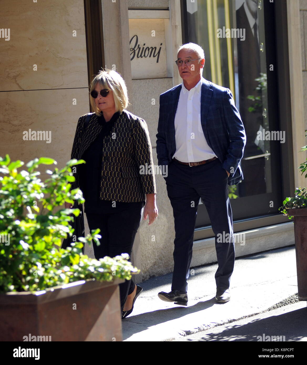 Milan, Claudio Ranieri and family in the center Claudio Ranieri, coach ...
