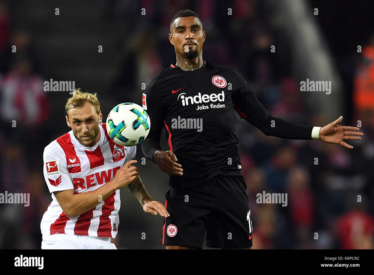 Cologne, Germany. 20th Sep, 2017. Cologne's Marcel Risse (L) and ...