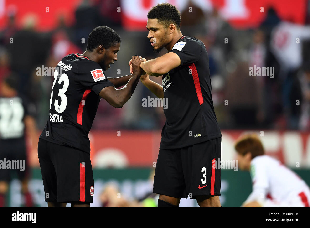 Cologne, Germany. 20th Sep, 2017. Frankfurt's Taleb Tawatha (L) and ...