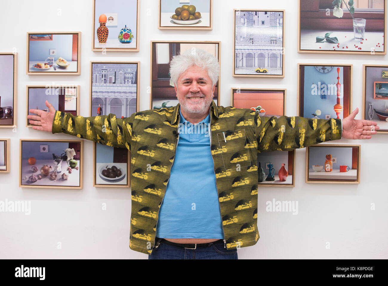 The film director Pedro Almodovar during the inauguration of his ...