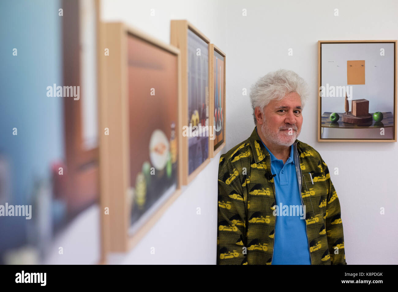 The film director Pedro Almodovar during the inauguration of his ...