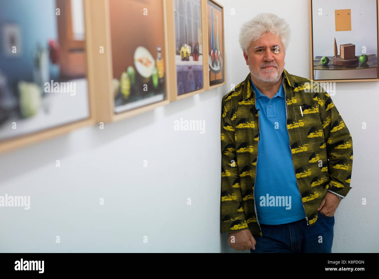 The film director Pedro Almodovar during the inauguration of his ...