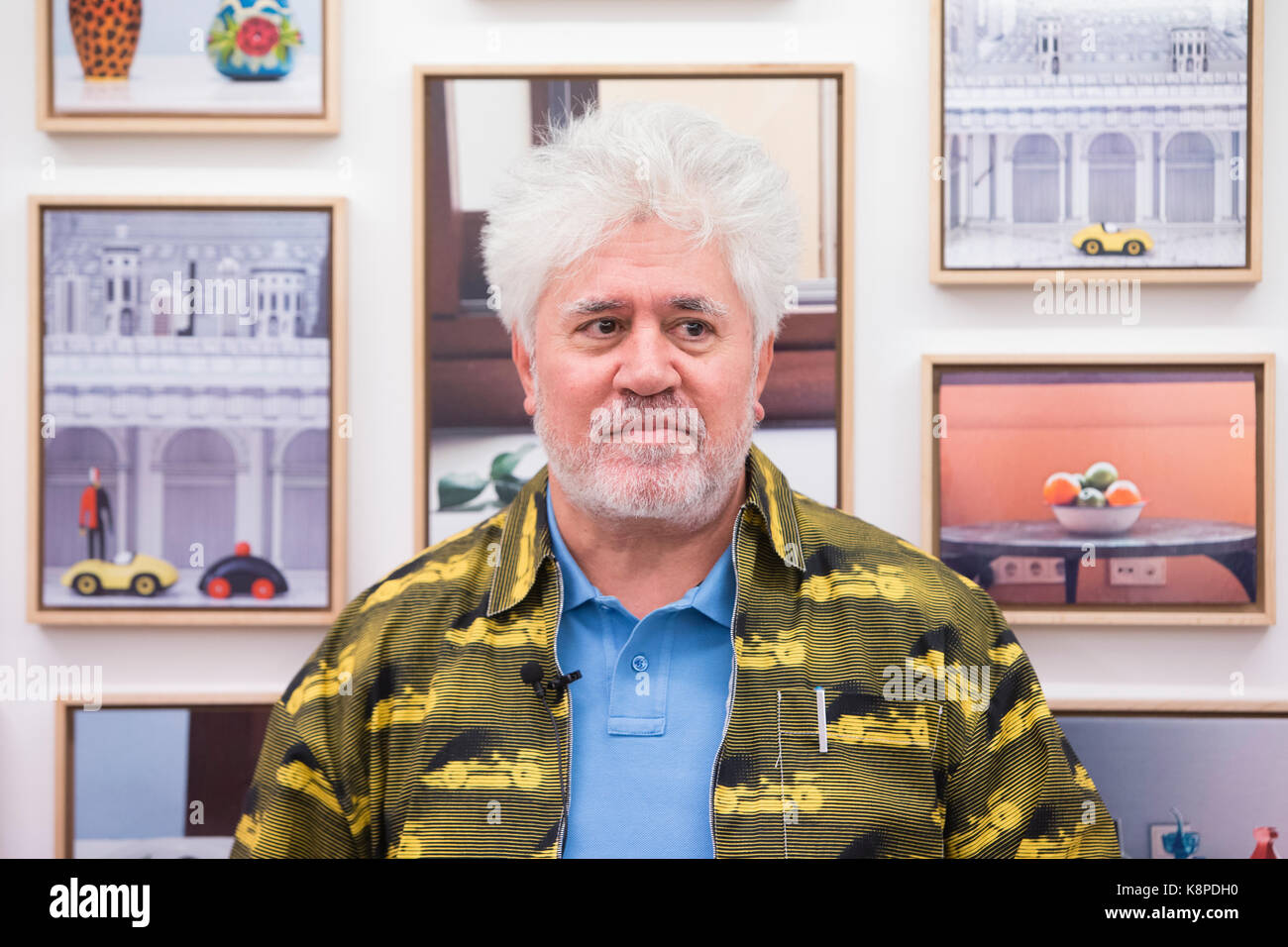 The film director Pedro Almodovar during the inauguration of his ...