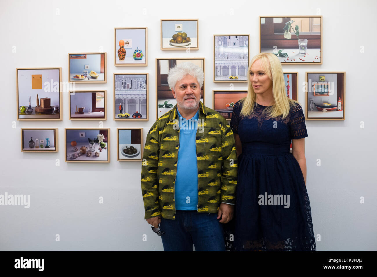 The film director Pedro Almodovar during the inauguration of his ...